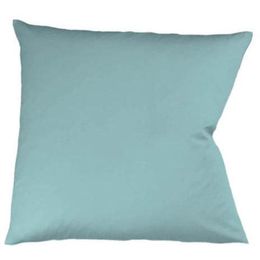Fleuresse Kissenbezug &raquo;Colours Mako Satin, 100% Baumwolle, mit Rei&szlig;verschluss&laquo; Mako Satin, gl&auml;nzend, glatt, Premium Qualit&auml;t blau Mako-Satin, Mako-
