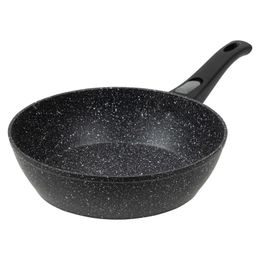 RESTO Kitchenware Bratpfanne &raquo;Leo, Wokpfanne mit vierschichtiger Marmor-Antihaftbeschichtung&laquo; Aluminium 1 Stk. tlg. mit einem abnehmbaren Griff - 