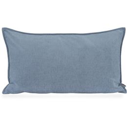 HOCK Dekokissen &raquo;Lucky&laquo; Sofakissen inkl. F&uuml;llung, 70x40cm, einfarbig, creme ecru, Dekokissen blau Polyester B/L: 70cm x 40cm, 1 Stk.