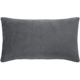 Pad Dekokissen &raquo;Elegance&laquo; Design als Basic, aus Samt, elegante Optik grau Polyester B/L: 25cm x 50cm, 1 Stk.
