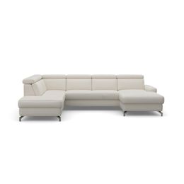Sit & More sit&more Wohnlandschaft &raquo;Scarlett U-Form&laquo; inklusive Kopfteilverstellung, optional Schlaffunktion & Bettkasten beige B/H/T: 333cm x 226cm, Luxus-