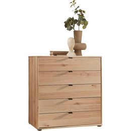 Wiemann Schubkastenkommode &raquo;Cardiff Sideboard, W&auml;scheschrank, teilmassiv Bianco-Eiche, Schubladen&laquo; Glas- oder Massivholzfront, verschiedene Breiten, 