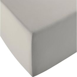 Fleuresse Spannbettlaken &raquo;Comfort XL&laquo; Mako-Jersey, f&uuml;r Matratzen bis 40 cm H&ouml;he, Bettlaken, Spannbetttuch beige Mako-Jersey, Obermaterial: 96% 