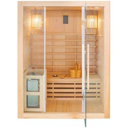 Sanotechnik Sauna &raquo;RIGA&laquo; f&uuml;r 3 Personen beige Saunaofen, 4,5 kW