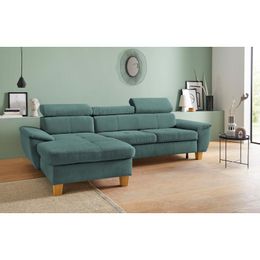 exxpo - sofa fashion Ecksofa &raquo;Enya, aufwendige Detailverarbeitung, hoher Sitzkomfort, bequem, L-Form&laquo; inkl. Kopfteilverstellung, wahlweise mit 