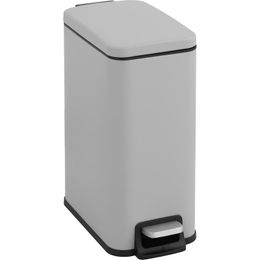 OTTO home M&uuml;lleimer &raquo;Joonah, Soft Close, schmal und kompakt&laquo; 1 Beh&auml;lter Nischen-M&uuml;lleimer, Treteimer, Kosmetikeimer mit Deckel Edelstahl B/H/T: 14,3cm