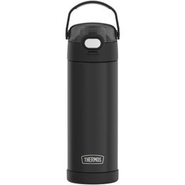 Thermos Isolierflasche &raquo;FUNTAINER Water Bottle, doppelwandiger Edelstahl, sp&uuml;lmaschinenfest&laquo; 0,47l, 12h kalt, mit dichschlie&szlig;endem Push Button Lid 