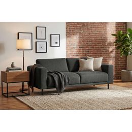 OTTO home 3-Sitzer &raquo;Sveeva, B.214 cm, schwarze Metallf&uuml;&szlig;e&laquo; langlebiger Webstoff, mit Wellenunterfederung, viele Farben 100% PES B/H/T: 214cm x 78cm x 