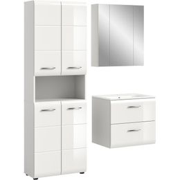 Welltime Badezimmer-Set Set, 4 Stk. tlg. Holzwerkstoff, MDF B/H/T: 135cmcm x 185cmcm x 46cmcm
