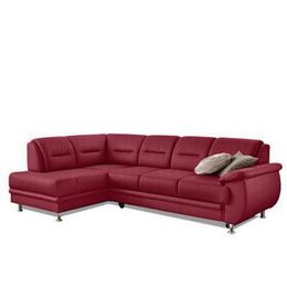 Sit & More sit&more Ecksofa &raquo;Mailand L-Form, B: 250 cm&laquo; optional Schlaffunktion,Ottomane,inkl 5 Jahre Herstellergarantie rot Luxus-Kunstleder;Kunstleder Softlux 