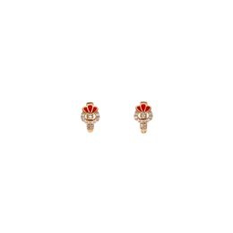 faina Ohrringe Damen Gr&ouml;&szlig;e One Size rosegold / rot