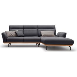 Creation BY ROLF BENZ Ecksofa &raquo;CR.460 Designsofa mit verstellbarer R&uuml;ckenlehne, hochwertig & bequem&laquo; Sockel in Eiche, Alugussf&uuml;&szlig;e in umbragrau, Breite