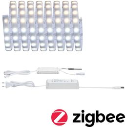 Paulmann LED-Streifen &raquo;MaxLED 500 Basisset Smart Home Zigbee&laquo; 1 Stk.-flammig 3m, Tunable White, beschichtet silber Dioden 180 Stk. Flammen 1 Stk., Gesamtl&auml;nge 