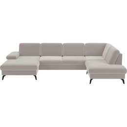 Sit & More sit&more Wohnlandschaft &raquo;Morris Jubi&laquo; wahlweise mit Armteilverstellung, Schlaffunktion & Bettkasten grau 100% Polyester B/H/T: 335cm x 82cm x 212cm, 