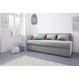 Maintal Polsterliege &raquo;Diana&laquo; grau Liegeh&ouml;he 38cm, Liegefl&auml;che B/L: 93cm x 200cm, kein H&auml;rtegrad, 5-Zonen-Komfortpolsterung
