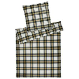 Elegante Bettw&auml;sche &raquo;Westminster&laquo; 2 Stk. angenehmes Hautgef&uuml;hl Flanell, Obermaterial: 100% Baumwolle B/L: 135cm x 200cm, 1 Stk., 1 Stk., Flanell, B/L: 80cm x 