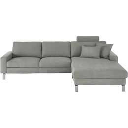 3C Candy Ecksofa &raquo;Lecce, wahlweise PUR-Schaumstoff oder Tonnentaschenfederkern&laquo; Bett im 2,5-Sitzer, teilmotorische Schlaffunktion im Longchair, L-Form