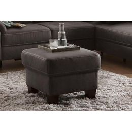 OTTO home Polsterhocker &raquo;Arngast&laquo; passend zur &raquo;Arngast&laquo;-Serie grau Luxus-Microfaser (100% Polyester);Struktur fein, (100% Polyester);Luxus-Microfaser 