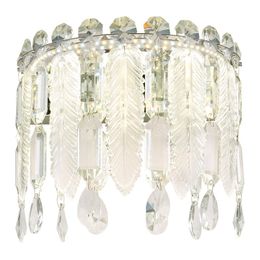 Globo LIGHTING Wandleuchte &raquo;KLUNKA&laquo; LED-Modul 1 Stk. Wandlampe Wand Wohnzimmer Flur Wandbeleuchtung silber H: 24,5cm, 1 Stk.