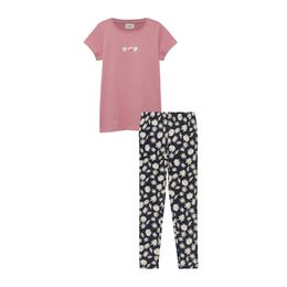 s.Oliver Set M&auml;dchen Gr&ouml;&szlig;e 104/110 eosin / schwarz / wei&szlig;