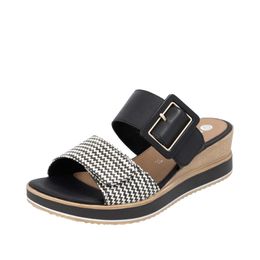 Remonte Pantolette Damen Gr&ouml;&szlig;e 36 schwarz / wei&szlig;
