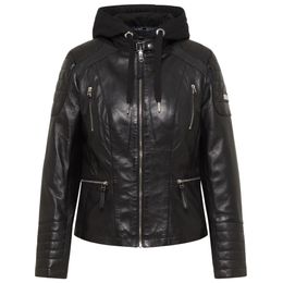 Bruno Banani Lederjacke Damen Gr&ouml;&szlig;e S schwarz Sommerjacke