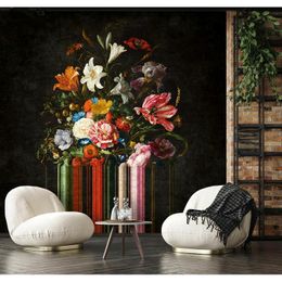 marburg Fototapete &raquo;Olana&laquo; matt glatt moderne Tapete f&uuml;r Wohnzimmer Schlafzimmer K&uuml;che bunt Vlies B/L: 3,18m x 3,4m, Rollen: 1