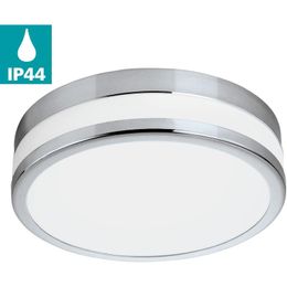 Eglo Wandleuchte &raquo;LED PALERMO Wandlampe, Stahl und Glas, IP44, Badezimmerlampe, Lampe&laquo; LED-Board Warmwei&szlig; Deckenleuchte, Stahl, wei&szlig; lackiertes Glas, 