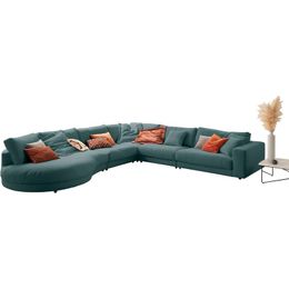 3C Candy Ecksofa &raquo;Enisa II, bequem und komfortabel, Mega Familiensofa, L-Form&laquo; incl. 3 Flatterkissen, wahlweise mit Flecken-Schutz-Bezug Easy care 
