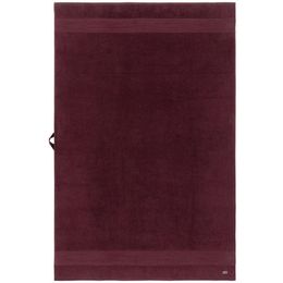 Lacoste Badetuch &raquo;LLECROCO&laquo; mit Label-Applikationen rot Frottier, Obermaterial: 100% Baumwolle B/L: 100cmx150cm, 1 Stk., Frottier