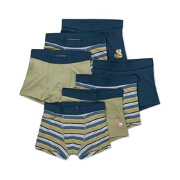 Tchibo - 7 Kinder-Slipboxer - Jungen - Gr. 110/116 - dunkelblau/print