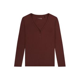Schiesser Pyjamaoberteil ' Mix + Relax ' Damen Gr&ouml;&szlig;e S/M burgunder