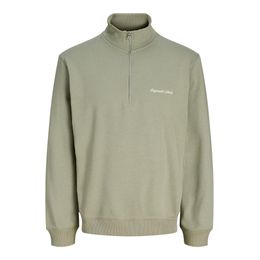 Jack & Jones Jack & Jones Sweatshirt 'JORNorrebro' Herren Gr&ouml;&szlig;e L khaki / wei&szlig;