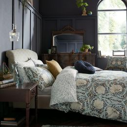 WILLIAM MORRIS AT HOME Wendebettw&auml;sche &raquo;Pimpernell, aus Baumwoll Satin,&laquo; 3 tlg. mit floralem Muster, 200x200cm Satin, Obermaterial: 100% Baumwolle B/L