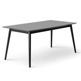 Esstisch &raquo;Meza Designtisch mit Auszugsfunktion und 2 Einlegeplatten&laquo; bootsf&ouml;rmige Tischplatte MDF, Massivholzgestell, in zwei Breiten grau Tischplatte