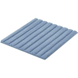 Kleine Wolke Badematte &raquo;Cord, Badvorleger, Badezimmer Teppich&laquo; H&ouml;he 25 mm rutschhemmend beschichtet fu&szlig;bodenheizungsgeeignet Badteppich, Streifen Design, Hoch-Tief