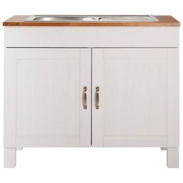 Home Affaire Sp&uuml;lenschrank &raquo;Alby&laquo; Breite 100 cm, 1 Fach wei&szlig; B/H/T: 100cm x 85cm x 50cm