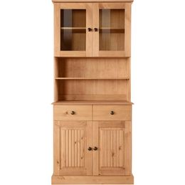 OTTO home Buffet &raquo;Liotta&laquo; mit 1 Schubkasten u. 3 verstellbare Einlegeb&ouml;den, massives Kiefernholz beige Massivholz B/H/T: 80cm x 180cm x 34cm, 