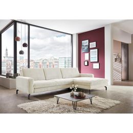 Die PlanBar Ecksofa &raquo;MP-IN20110 L-Form mit Kaltschaum-Polsterung&laquo; optional mit Funktionen erh&auml;ltlich beige 100% Polyester B/H/T: 302cm x 87cm x 178cm,