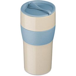 Koziol Thermobecher &raquo;AROMA TO GO XL&laquo; Made in Germany. Biozirkul&auml;rer Kunststoff, 700 ml blau Kunststoff 18,5cm, 700ml