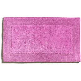 M&ouml;ve Badematte &raquo;Loft&laquo; H&ouml;he 22 mm beidseitig nutzbar pink Baumwolle rechteckig (60cm x 100cm ), 1 Stk.