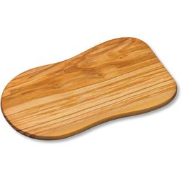 Mulex Schneidebrett &raquo;Ascona&laquo; jedes Teil ein Unikat dank der besonderen Maserung. Handmade braun Massivholz B/H/L: 20cm x 1,2cm x 39cm