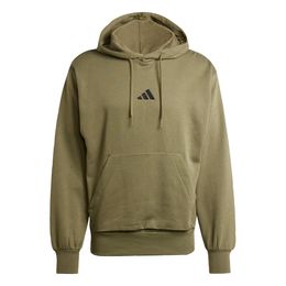 adidas Sportswear Sportsweatshirt 'Essentials Feelcozy' Herren Gr&ouml;&szlig;e XXL/XXXL oliv / schwarz