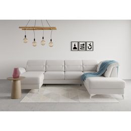 Sit & More sit&more Wohnlandschaft &raquo;Sinatra U-Form&laquo; optional mit Kopfteilverstellung und Armteilfunktion etc. silber 98% Polyester, 2% Polyamid B/H/T: 326cm x 