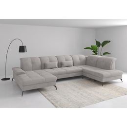 Sit & More sit&more Wohnlandschaft &raquo;Amica, U-Form, inkl. Sitztiefenverstellung und Armteilverstellung&laquo; wahlweise mit Kopfteilverstellung, Schlaffunktion und 