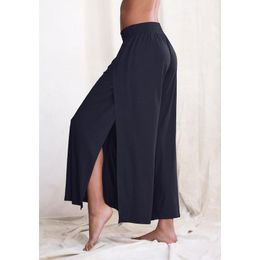 Lascana Damen Lascana Haremshose mit &uuml;berlappenden Seitenn&auml;hten schwarz 32/34, N-Gr