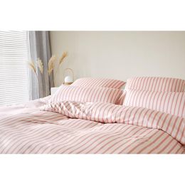 Elegante Bettw&auml;sche &raquo;Naturally&laquo; 2 angenehmes Hautgef&uuml;hl Mako-Jersey, Obermaterial: 100% Baumwolle B/L: 155cm x 220cm, 1 Stk., 1 Stk., Mako-Jersey, B/L: 80cm x 