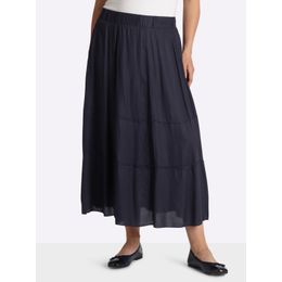 sheego Gro&szlig;e Gr&ouml;&szlig;en Schlupfrock mit Viskose-Futter, marine, Gr&ouml;&szlig;e 54 - Damen