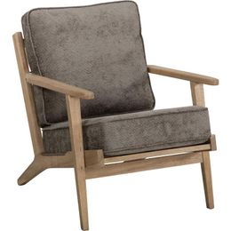 OMG Design Sessel &raquo;Osaka&laquo; Retrostuhl, massivholz Frame grau Stoff, 1 St&uuml;ck, B/H/T: 68cm x 84cm x 85,5cm