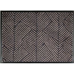 Sch&ouml;ner Wohnen Kollektion SCH&Ouml;NER WOHNEN-Kollektion Fu&szlig;matte &raquo;Bellevue&laquo; rechteckig 8 mm H&ouml;he T&uuml;rmatte, Schmutzfang, In und Outdoor, Sauberlauf, waschbar grau Kunstfaser B : 